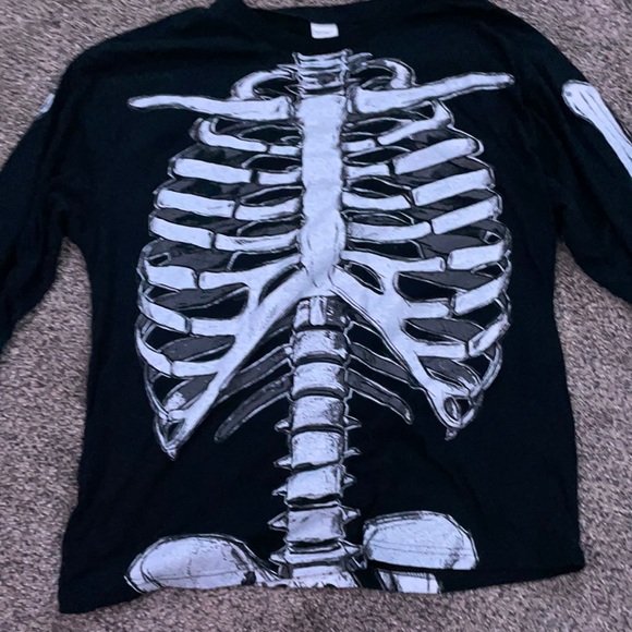 Spirit | Shirts | Spirit Halloween Skeleton Long Sleeve T Shirt | Poshmark